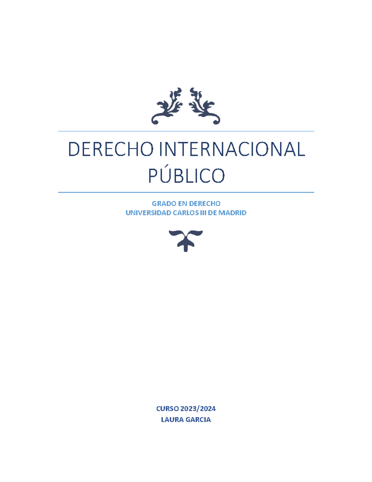Derecho Internacional Público 1,2,3,4 - DERECHO INTERNACIONAL P⁄BLICO GRADO EN DERECHO ...