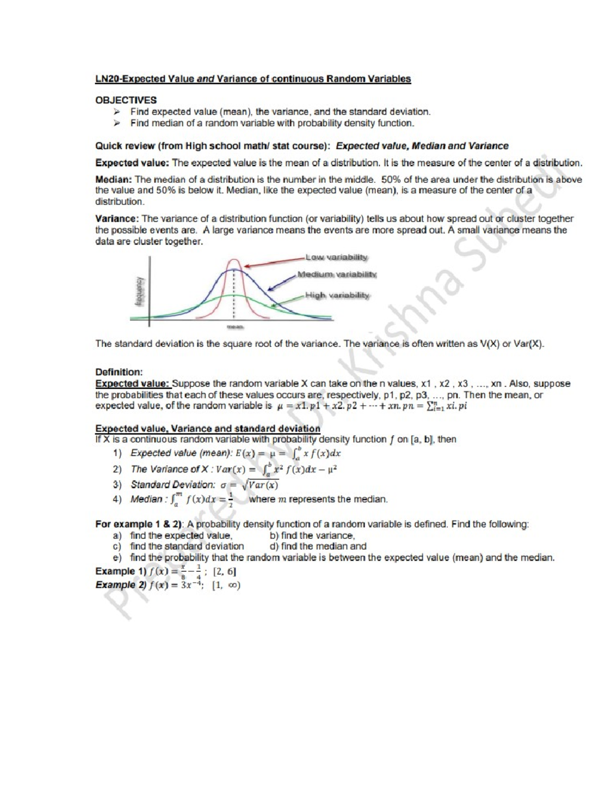 Week 11 - Lecture note - MATH 101 - Studocu