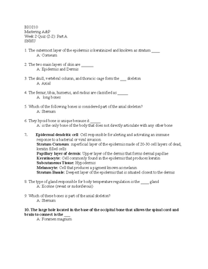 BIO-210 - 4-4 Milestone Two - Organ System Interrelationship and ...