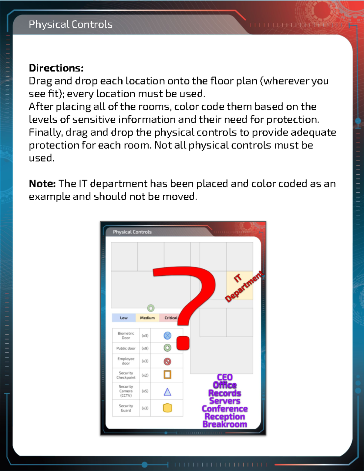 Copy of Activity Physical Controls Student - Physical Controls ...