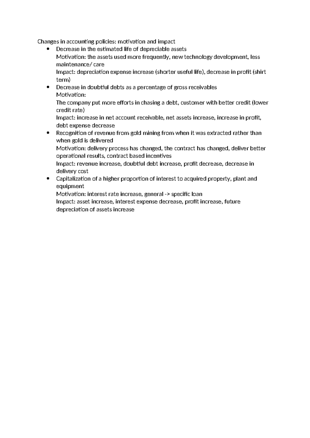 BA W5 tuts - business analysis notes 2021 2022 - Changes in accounting ...