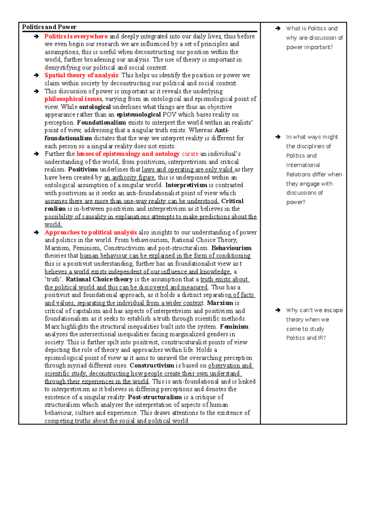 Politics and Power - Politics and Power Politics is everywhere and ...