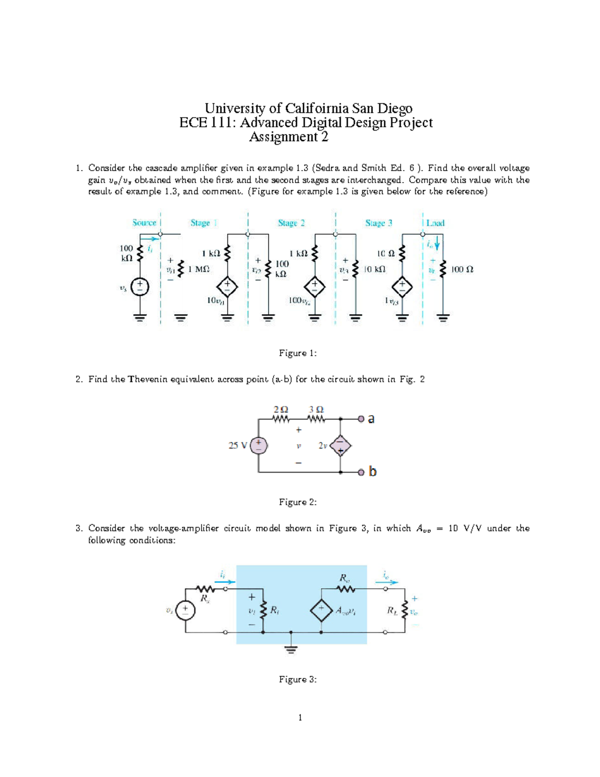 ECE 111 Assignment 2 - ES 104: Introduction to Analog and Digital Electronics - Tutorial 2 ...