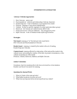 The Gothic - Literature cliff-type notes - The Gothic in Literature The ...