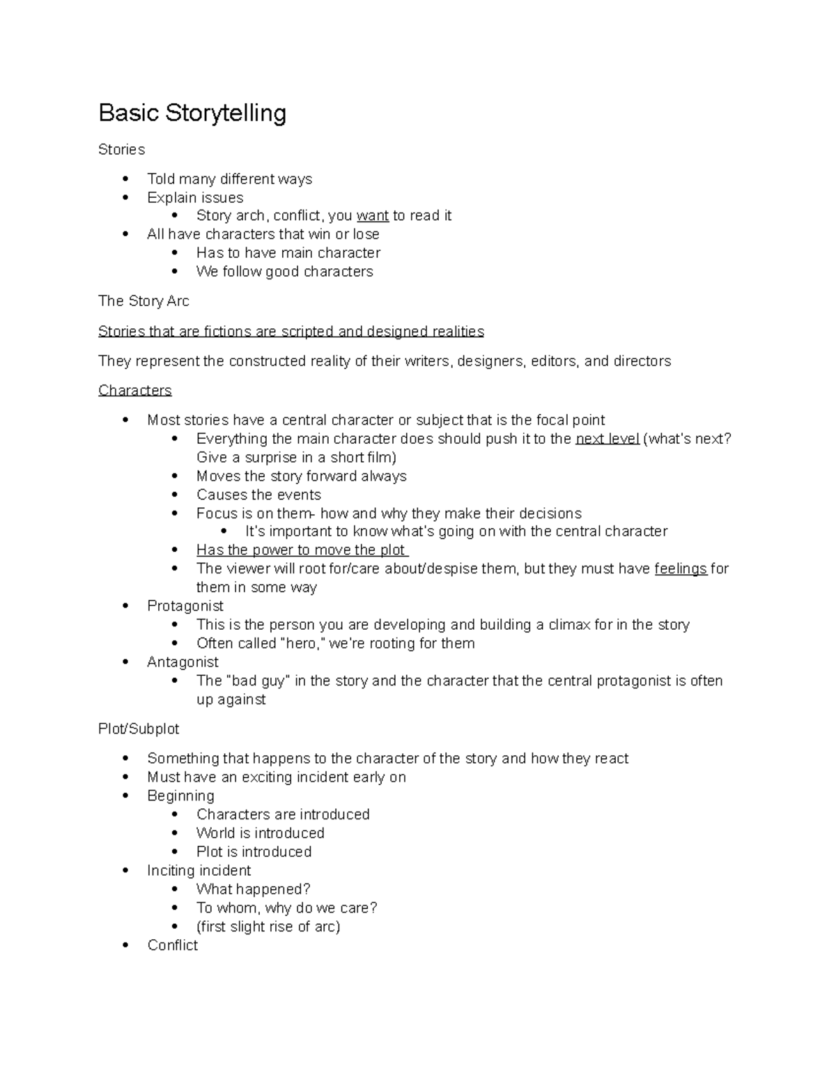 Multimedia Storytelling - Basic Storytelling Stories Told many ...