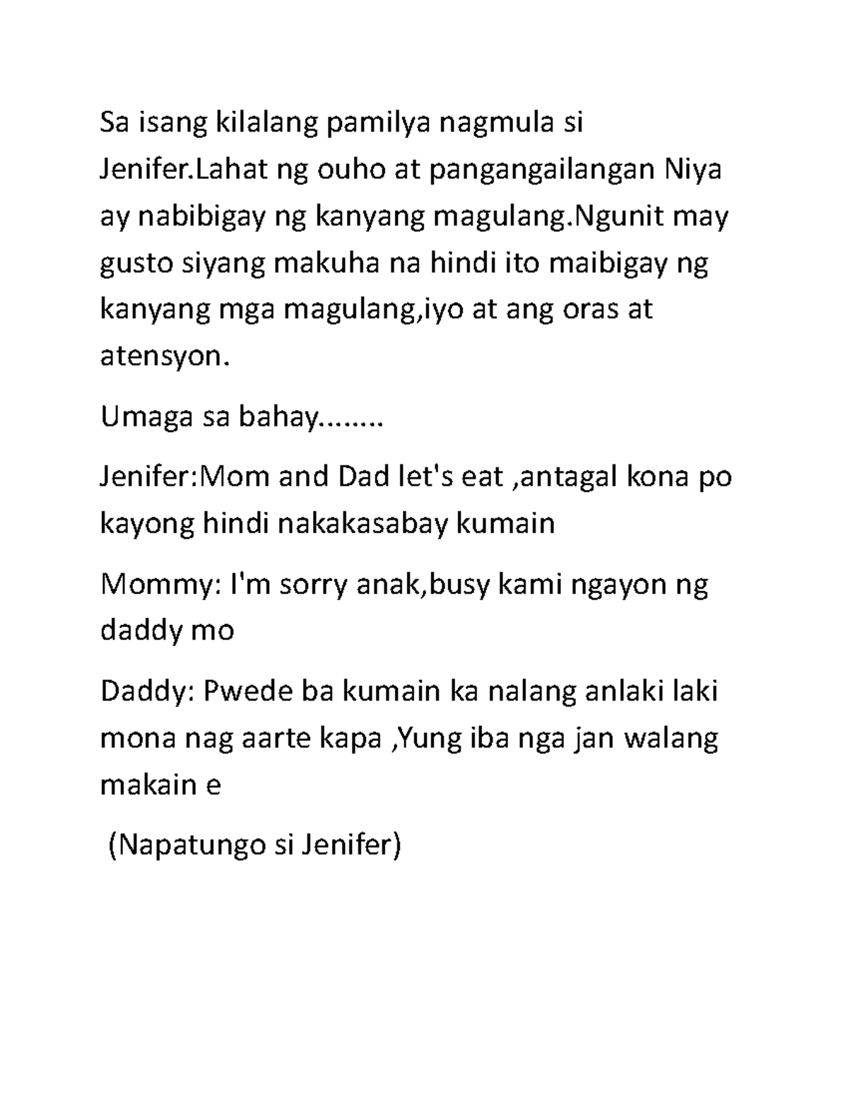 Malilhaingpagsulat 022340 022637 - Sa isang kilalang pamilya nagmula si ...