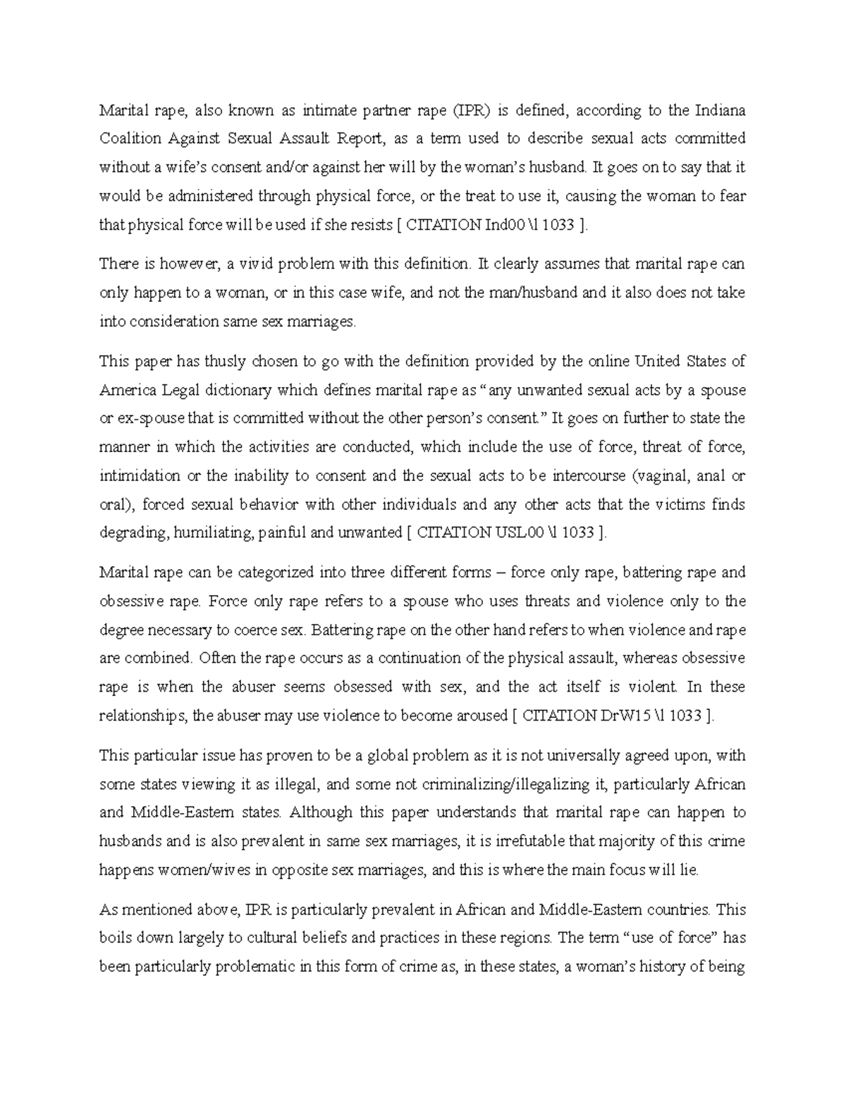 Marital Rape Paper - Marital rape, also known as intimate partner rape ...