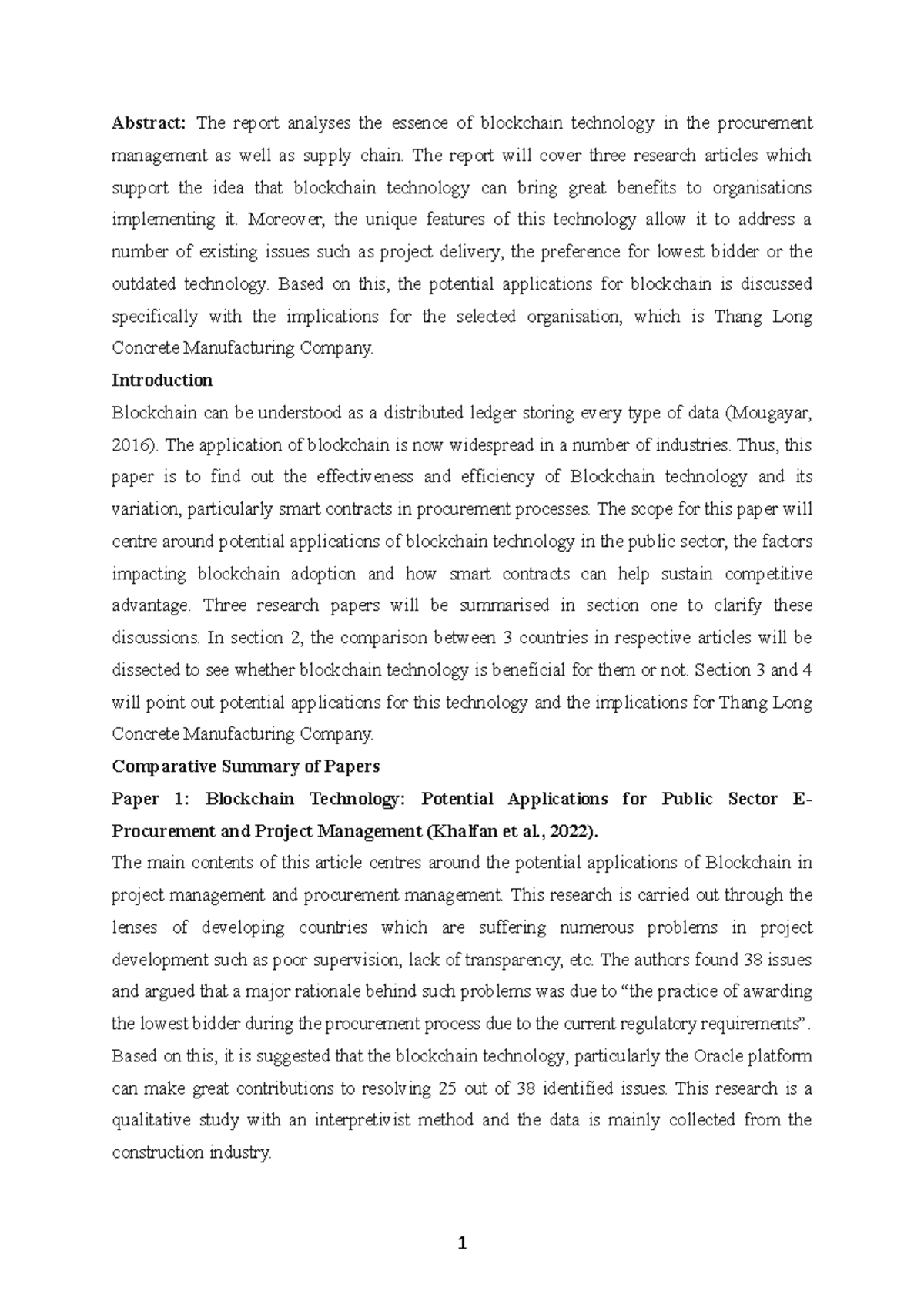 1200w rmit - Assignment 3 - Abstract: The report analyses the essence ...