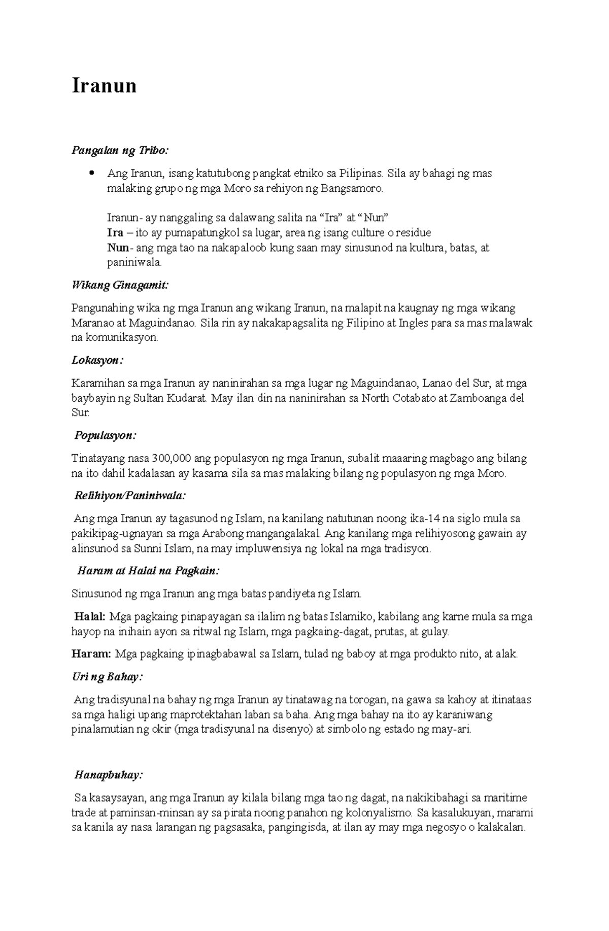 Iranun-hard-copy - this provides infos about the group Iranun - Iranun ...