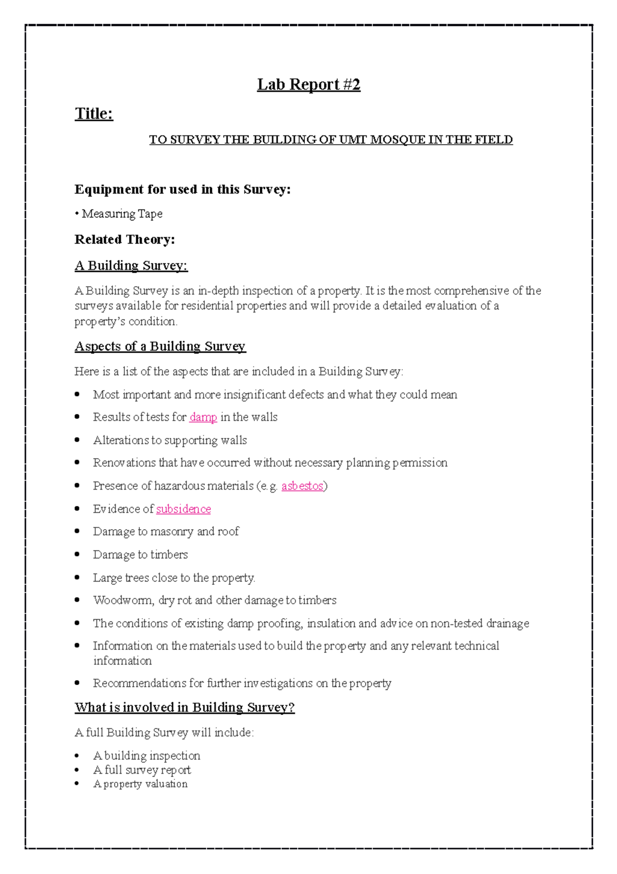 Lab%20Report%202 - Lab report about Elementary Survey. How to use ...