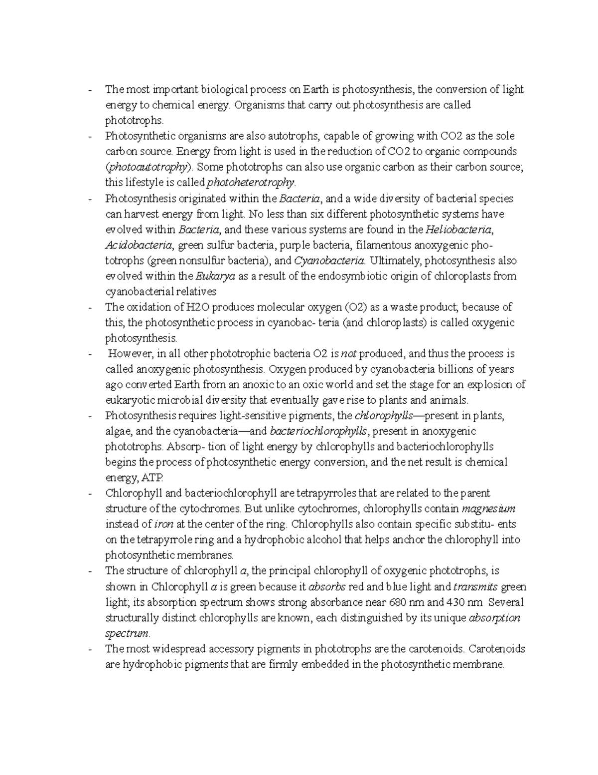 Chapter 14 study guide - The most important biological process on Earth ...