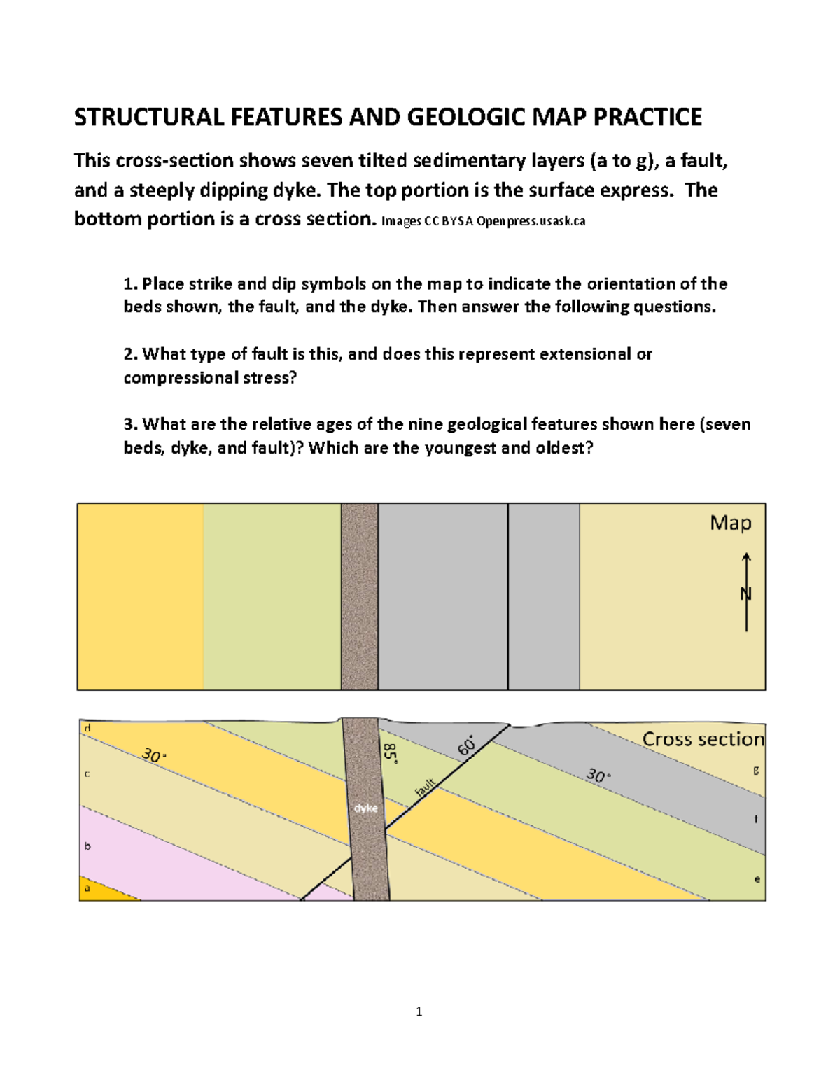 Lab+8+-+Homework-6 - documents - STRUCTURAL FEATURES AND GEOLOGIC MAP ...