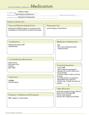 ATI- Template PPIs - ACTIVE LEARNING TEMPLATES Medication STUDENT NAME ...