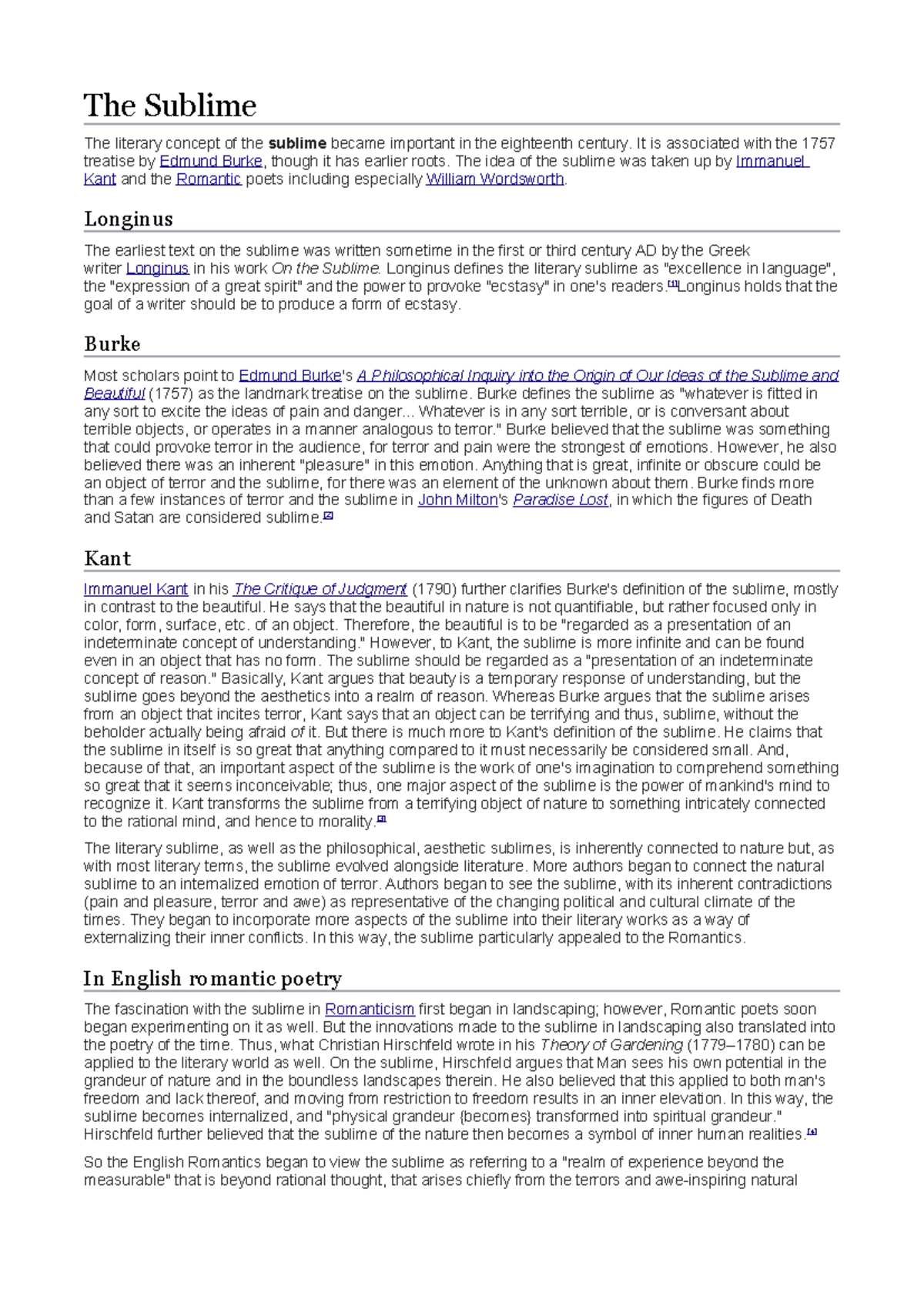 03 - the sublime ( good for genre revision) - The Sublime The literary ...