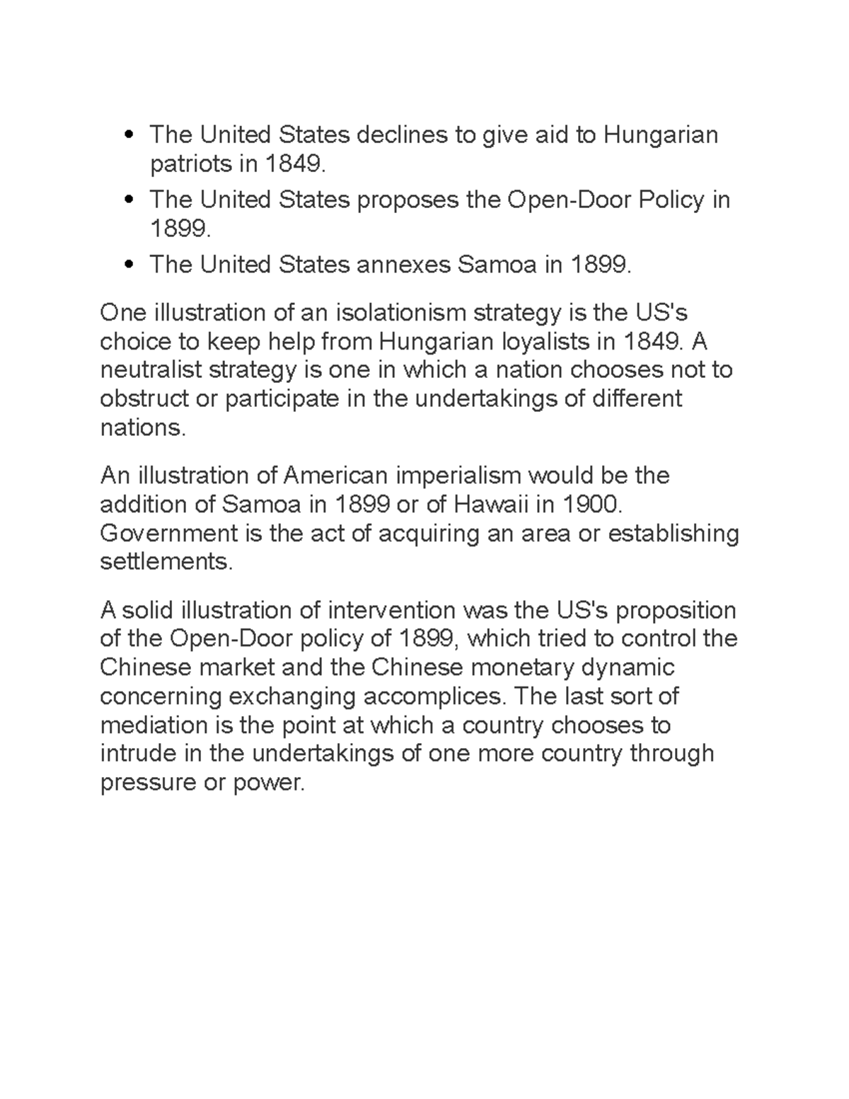 3.01 Isolationism, Intervention, and Imperialism - The United States ...