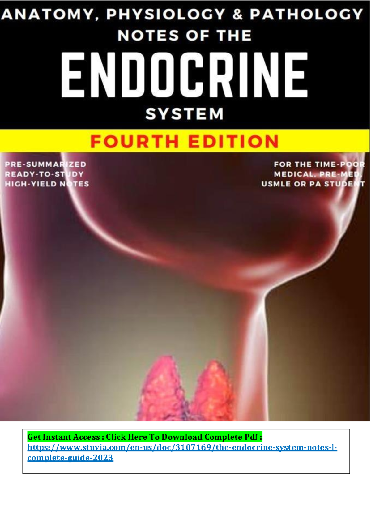 The Endocrine System Notes - Get Instant Access : Click Here To ...