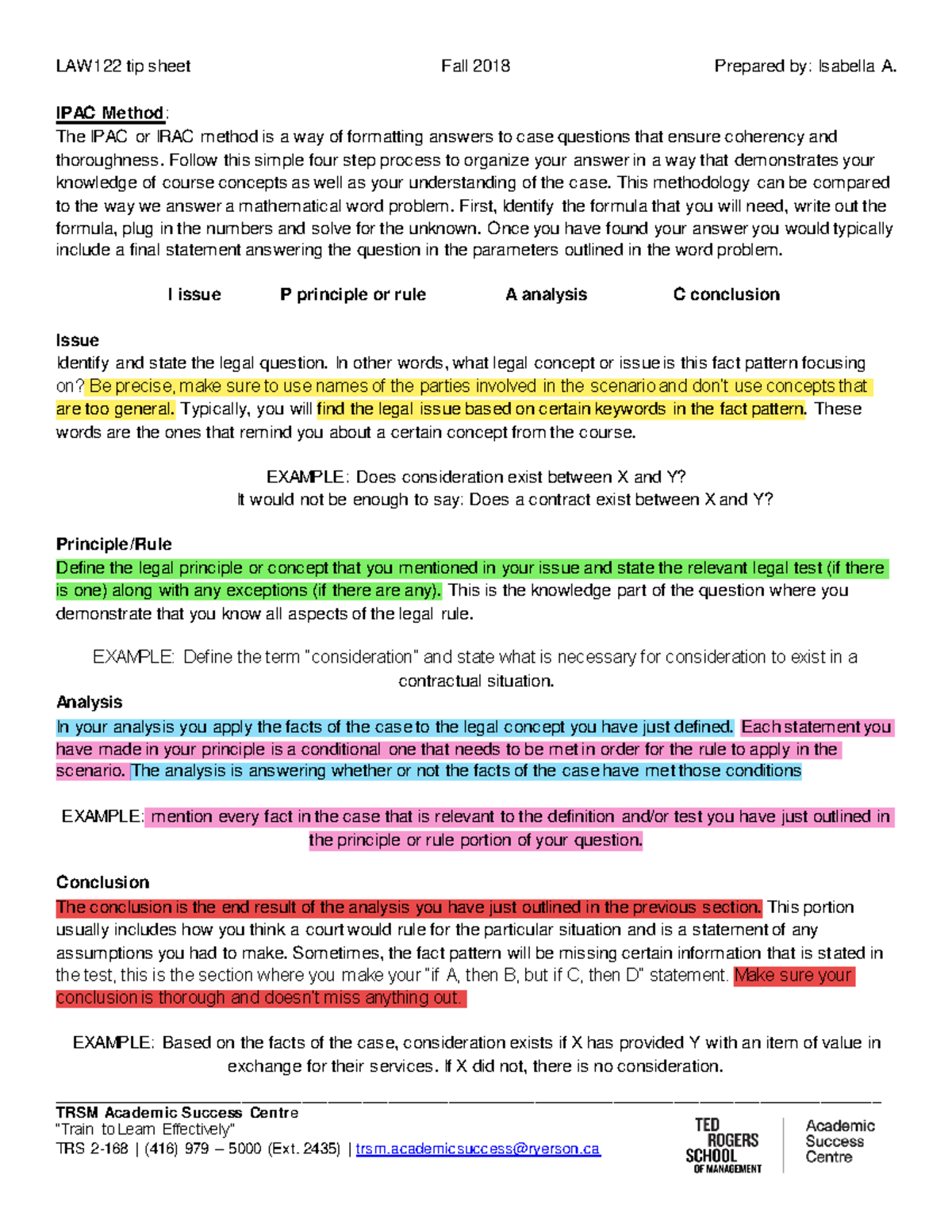 Ipac method and structure - LAW122 tip sheet Fall 2018 Prepared by ...