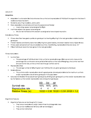 Ecology-Evolution - Unit 1 Notes - BIOS 207 - Studocu