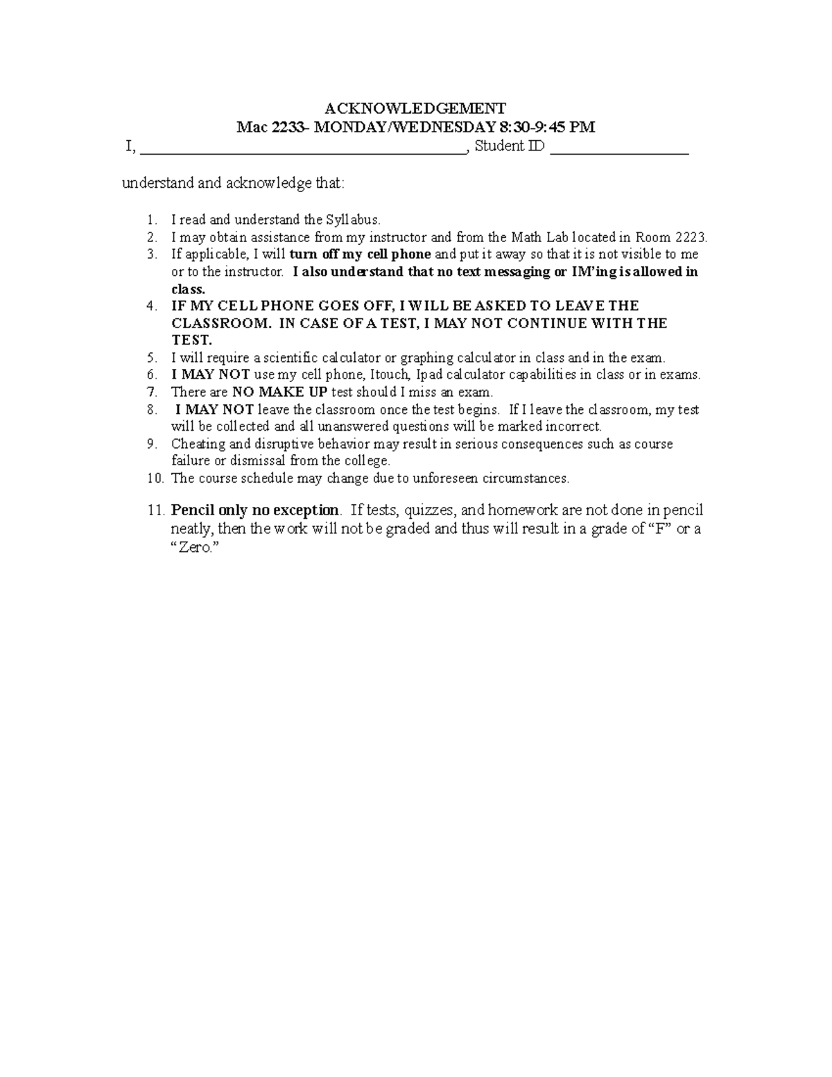 MAC 2233 Course Syllabus 2020 Calculus - MAC 2233 - University of ...