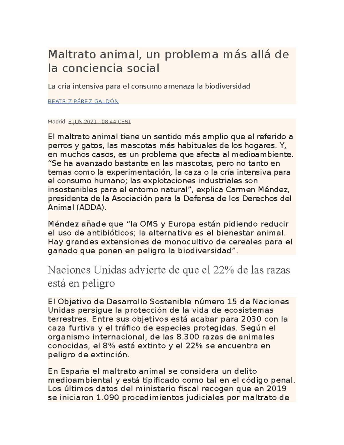 Investigación sobre maltrato animal en España - Maltrato animal, un ...