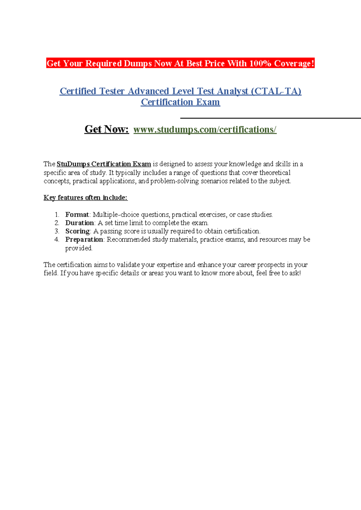 Certified Tester Advanced Level Test Manager (CTAL-TM) Certification ...