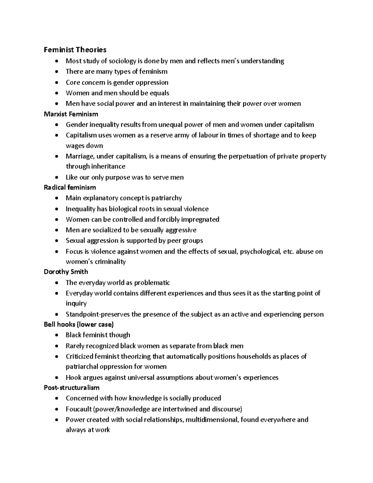 Feminist Theories - Marxist feminism, Radical feminism - Feminist ...