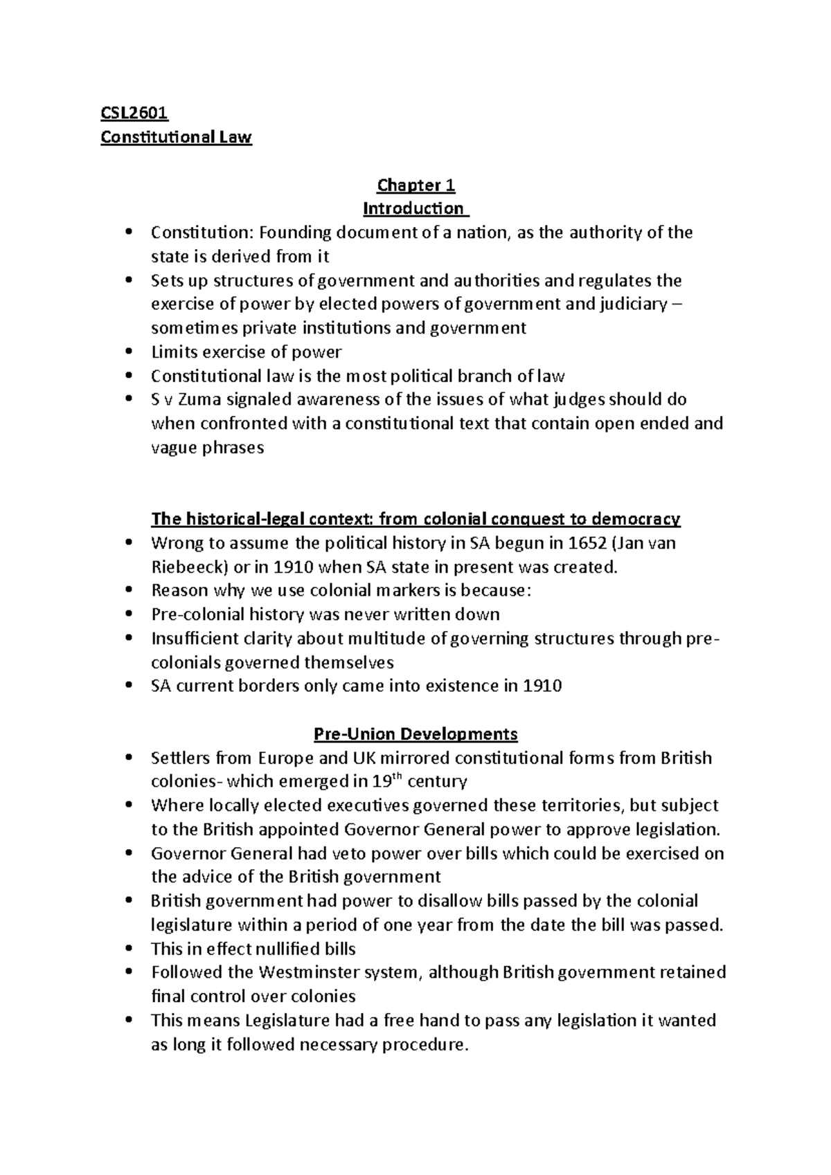 Csl2601 Notes Of The Book Only Up To Chapter 4 2nd Edition Csl
