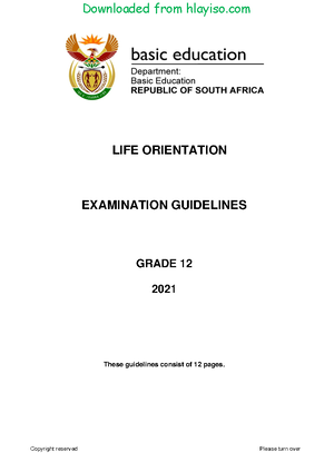 Gr 12 LO ATP 2023-24 hlayiso - 1 2023/24 ANNUAL TEACHING PLANS: LIFE ...