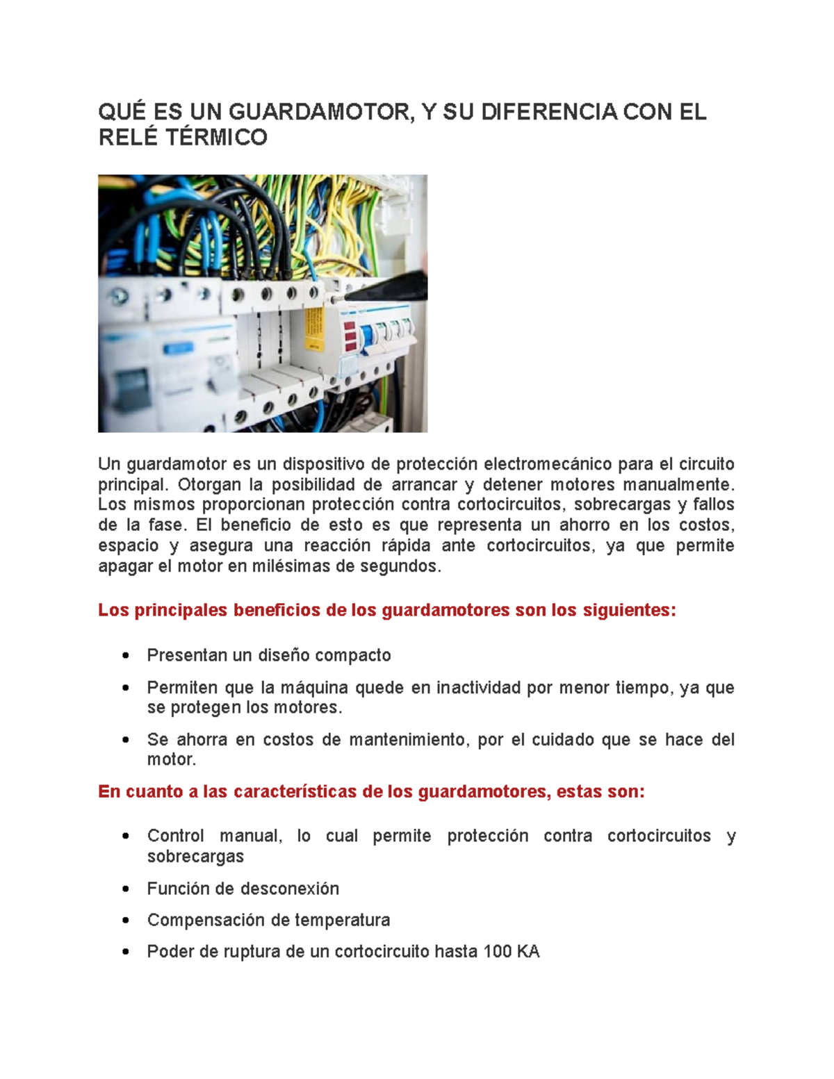 QUÉ ES UN Guardamotor - motor - QUÉ ES UN GUARDAMOTOR, Y SU DIFERENCIA CON EL RELÉ TÉRMICO Un ...