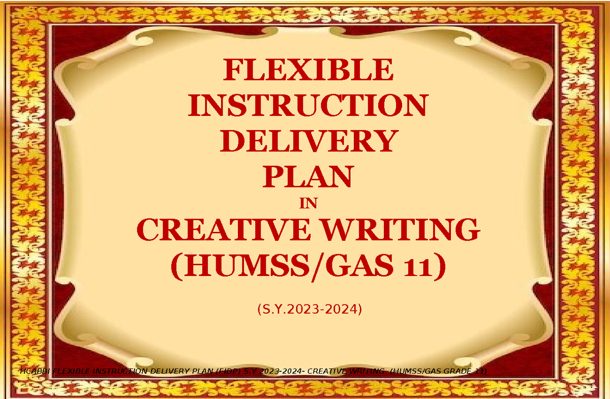 Studo - This is intended for reference. - FLEXIBLE INSTRUCTION DELIVERY ...