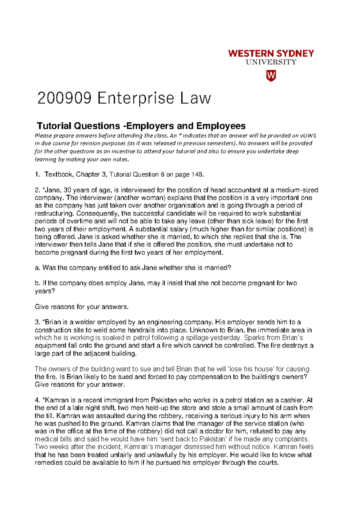 Contract Law Iv Tutorial Questions Warning Tt Undefined Function 3 Warning Tt Undefined