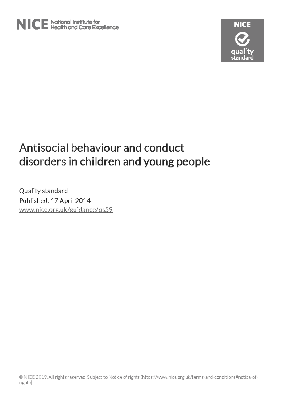 Managing Difficult Child NICE Guidelines - Antisocial behaAntisocial ...