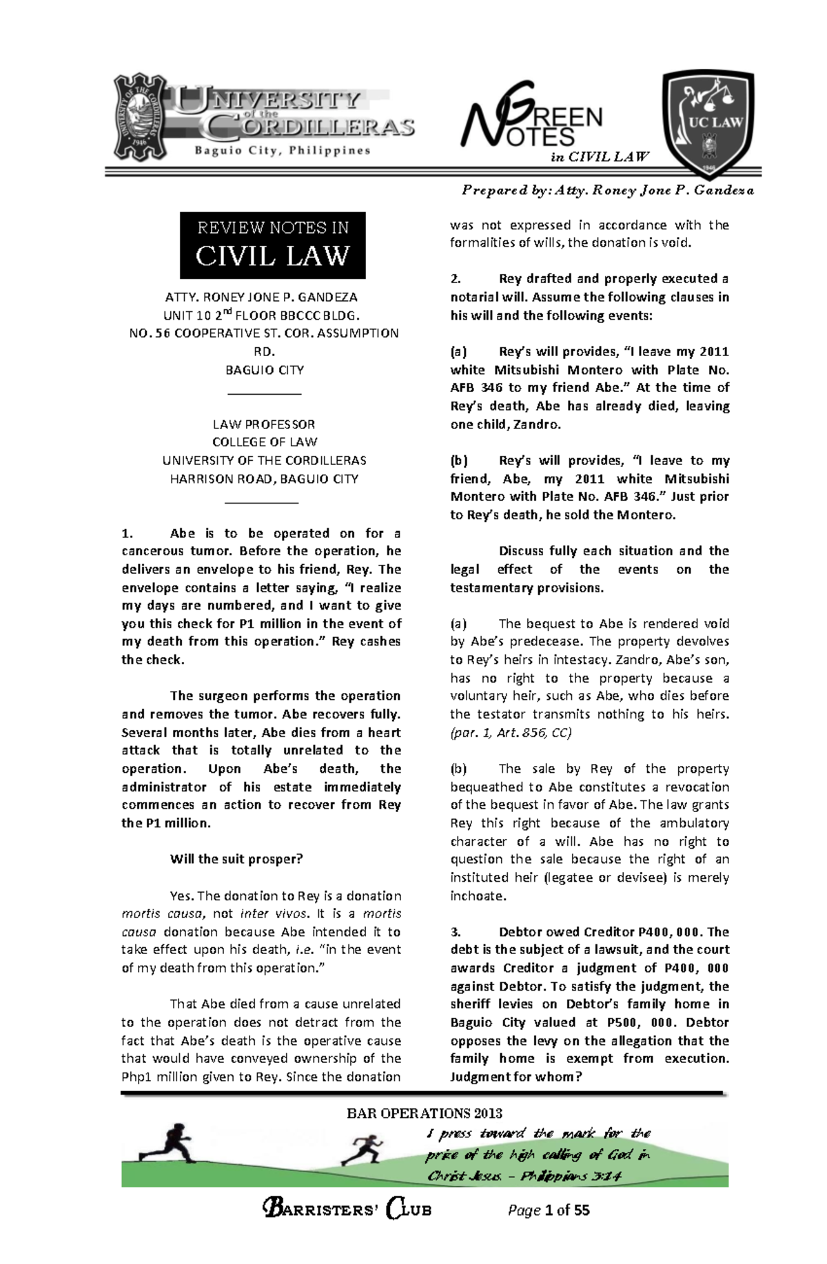 GN-1 - Civil Law Review 1 - Warning: TT: undefined function: 32 Warning: TT: undefined function ...