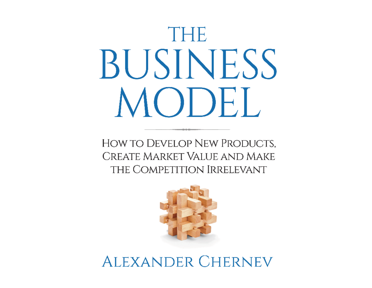 Business-Model-Value-Map - The Market Value Map © Alexander Chernev ...