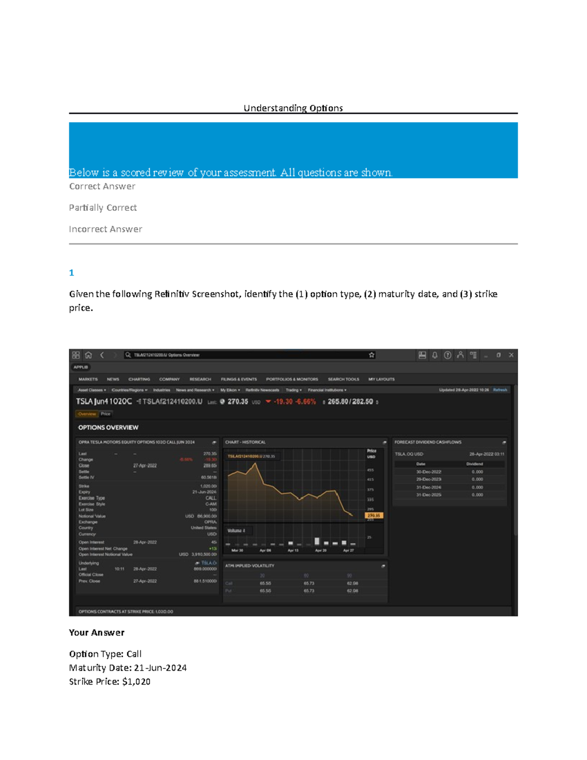33. Understanding Options Answers - Understanding Options Below is a ...