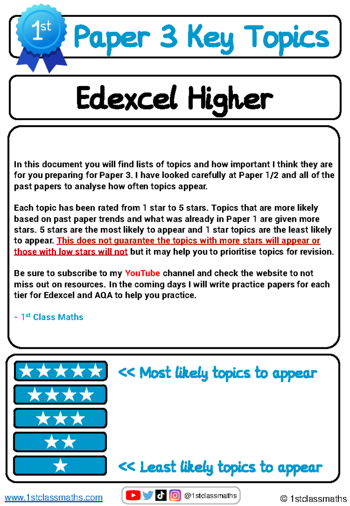 Key topics edexcel higher paper 3 - In this document you will find ...