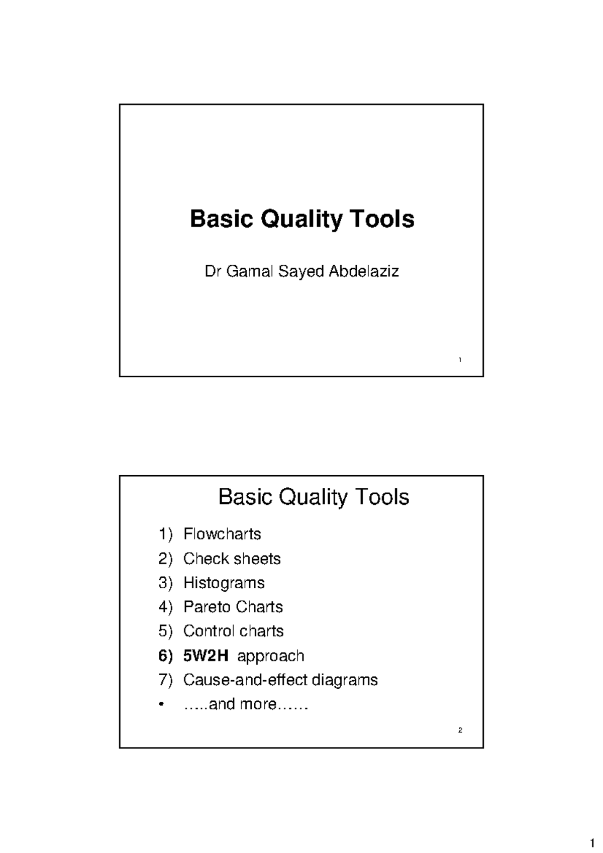 4 Quality Tools - i you and me so what to do in the next year where you ...