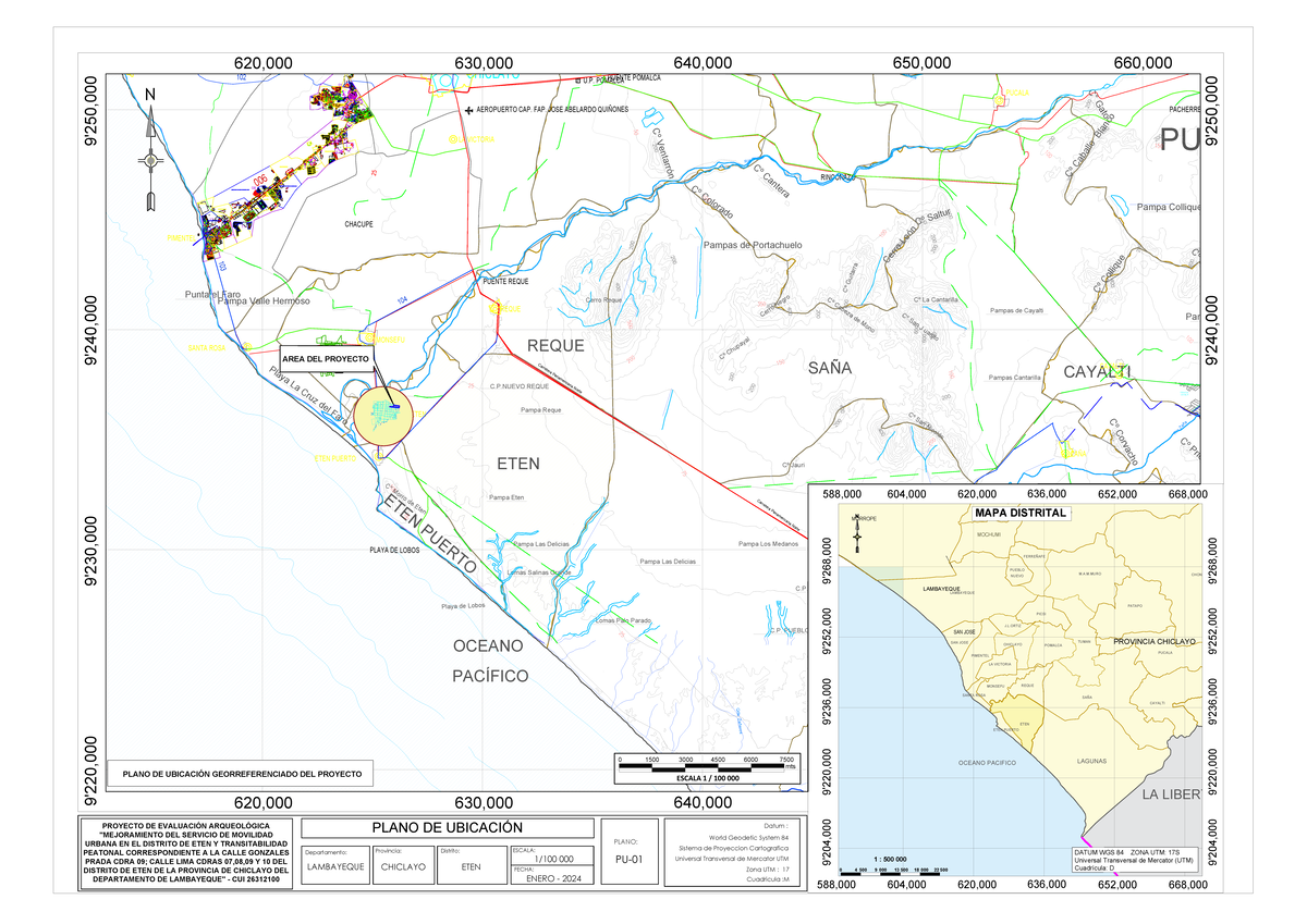 PEA ETEN- Ubicacion ETEN - 25,00m 80,00m80,00m80,00m 80,00m 80,00m80 ...