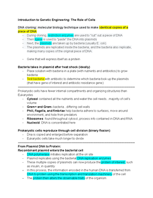 BIOL 1111 - Wk 4 - Biology I Lab - taught online - Building a ...