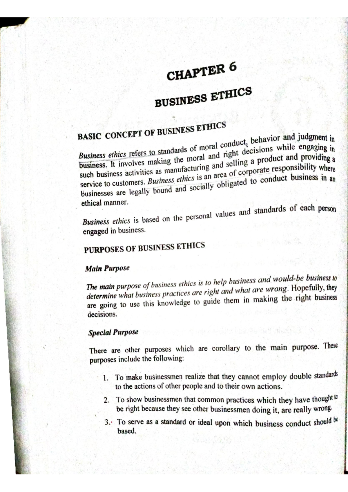 inatcc 3 - 2023 - CHAPTER 6 BUSINESS ETHICS BASIC CONCEPT OF BUSINESS ...