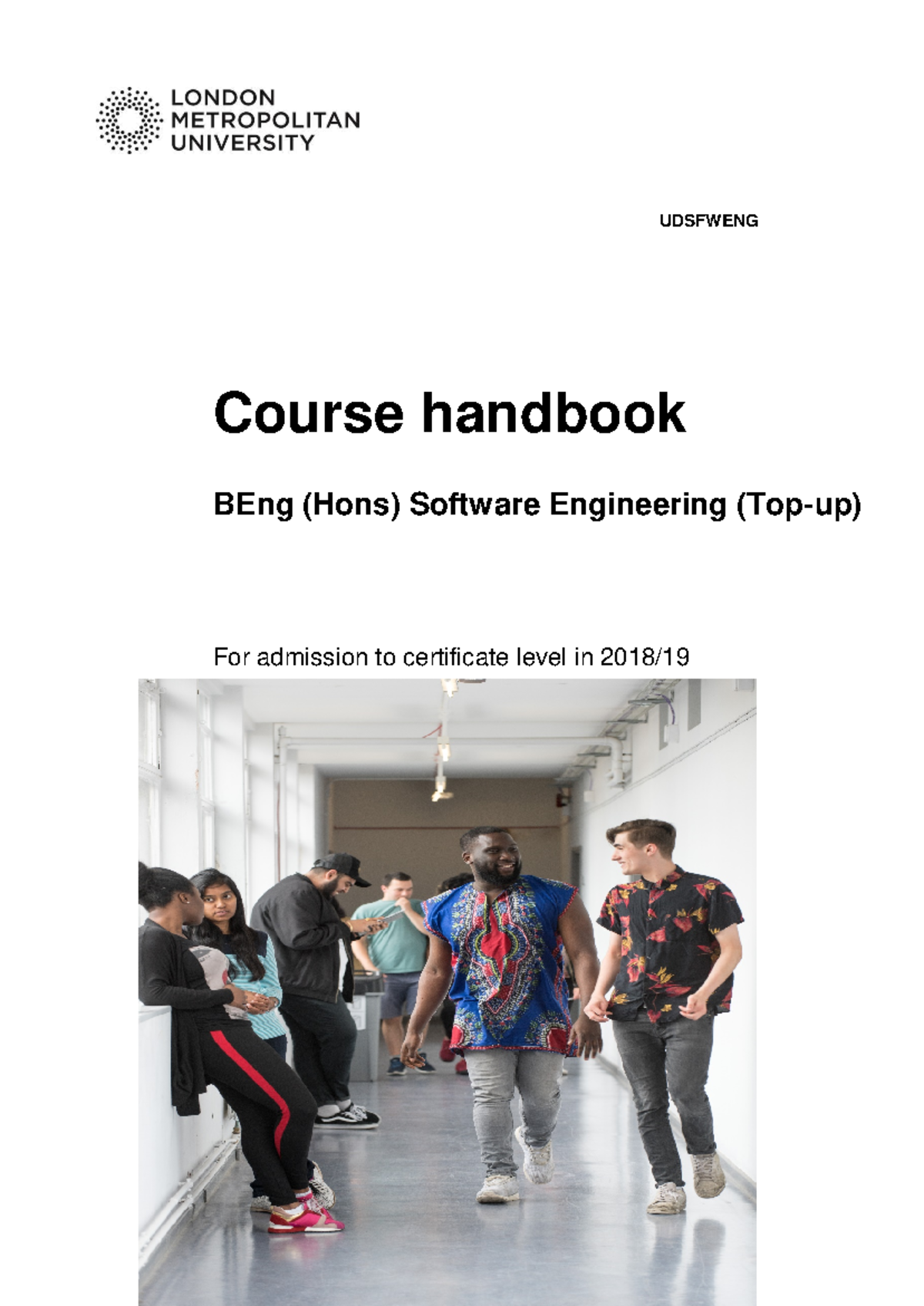 Software Engineering (Top up) Sfweng - UDSFWENG Course handbook BEng ...