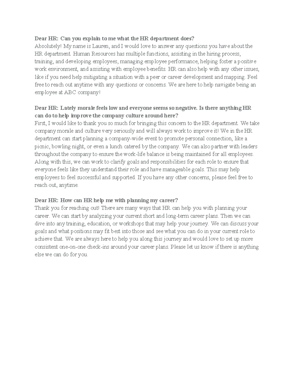 2-2 HR Inbox HRM 200 - Dear HR: Can you explain to me what the HR ...