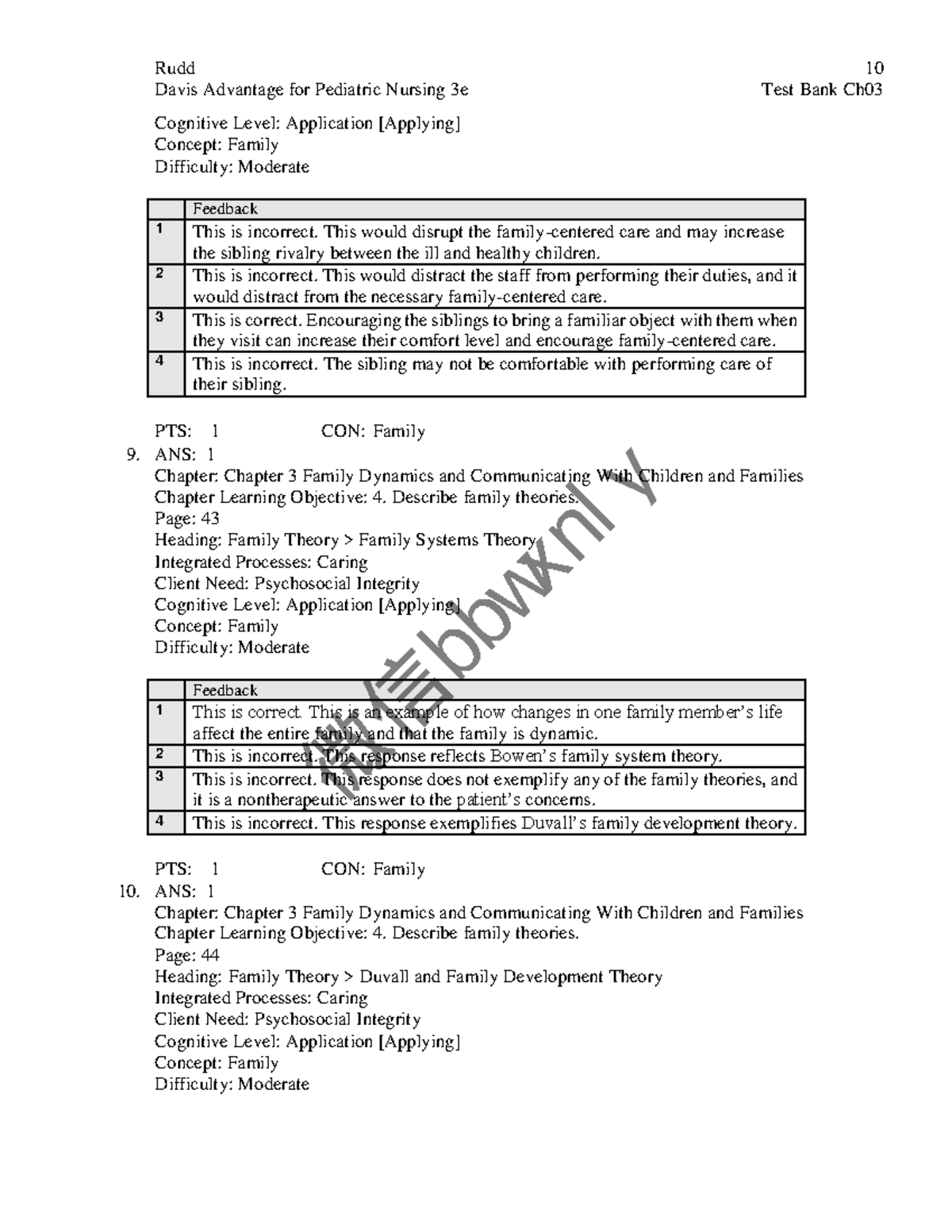 Test bank pediatric nursing critical components of nursing care 3rd ...