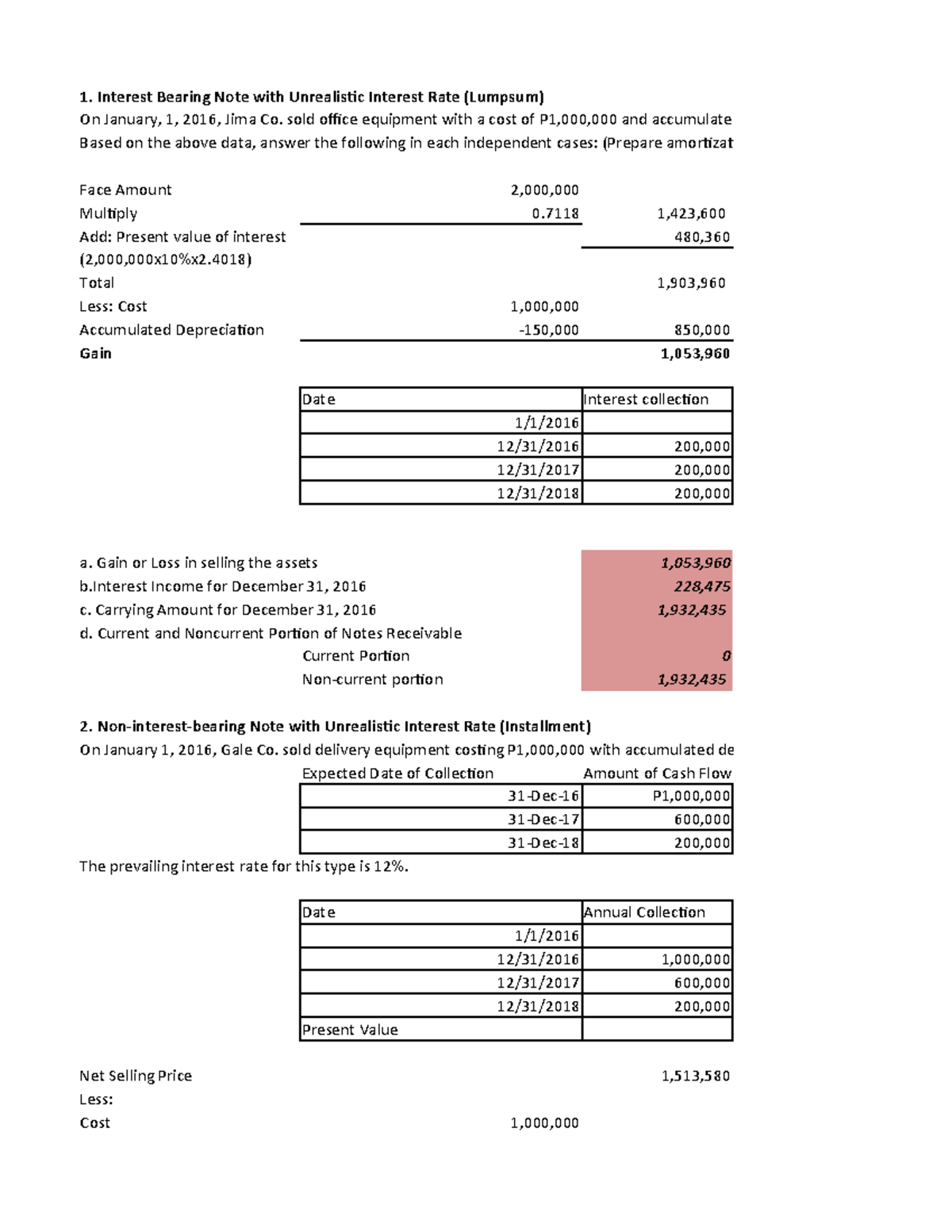 488613482 Assignment 2 2 Notes Receivable - Interest Bearing Note with ...