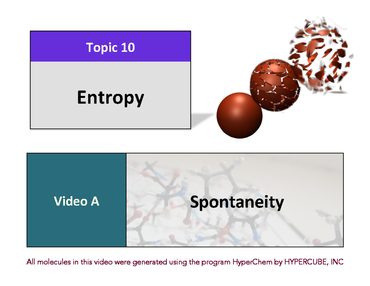 C2 Topic 10 - Entropy - qwertyui - Spontaneity All molecules in this ...