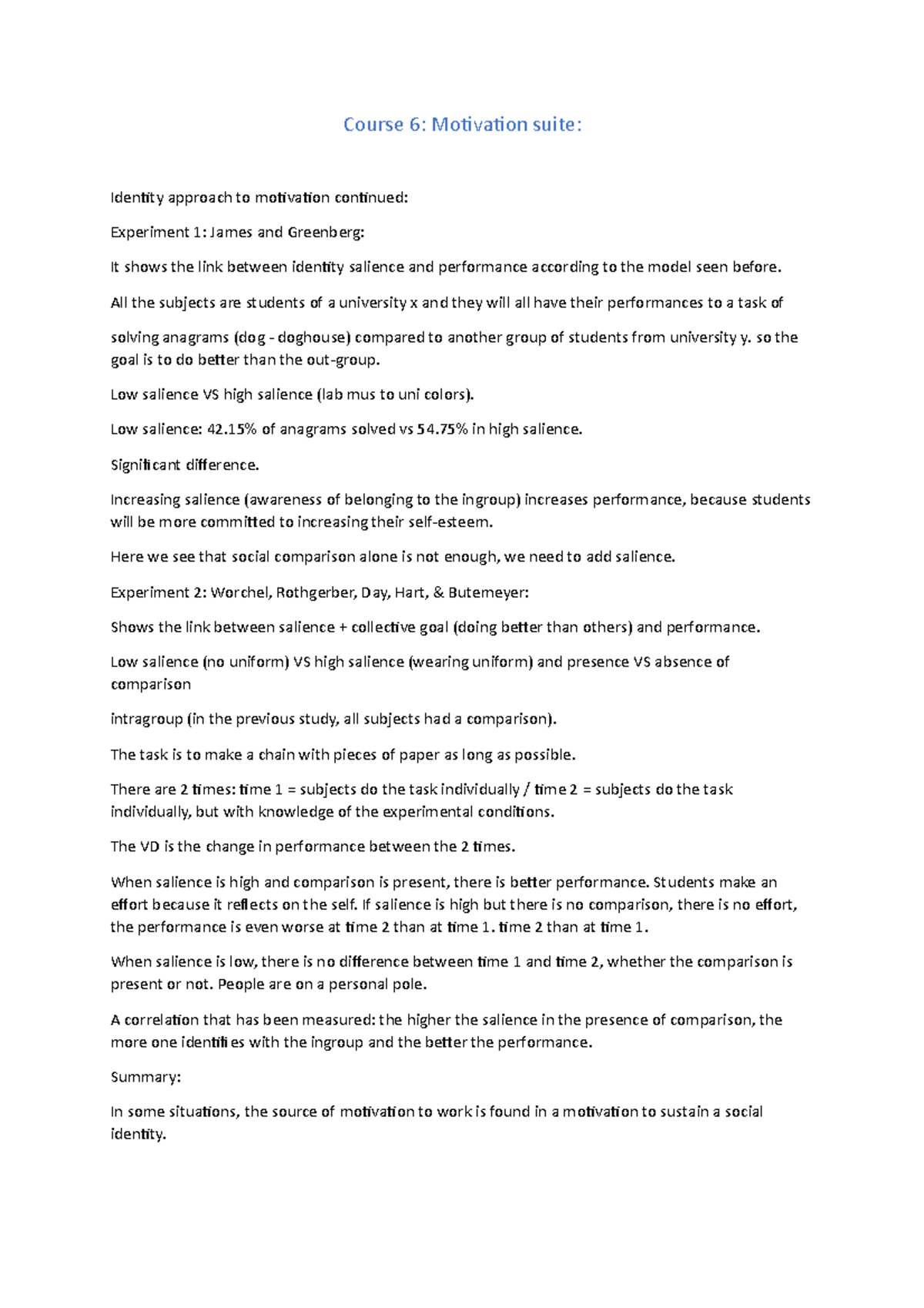 Course 6 - Course 6: Motivation suite: Identity approach to motivation ...