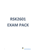 RSK2601 - Unisa - Enterprise Risk Management - Studocu