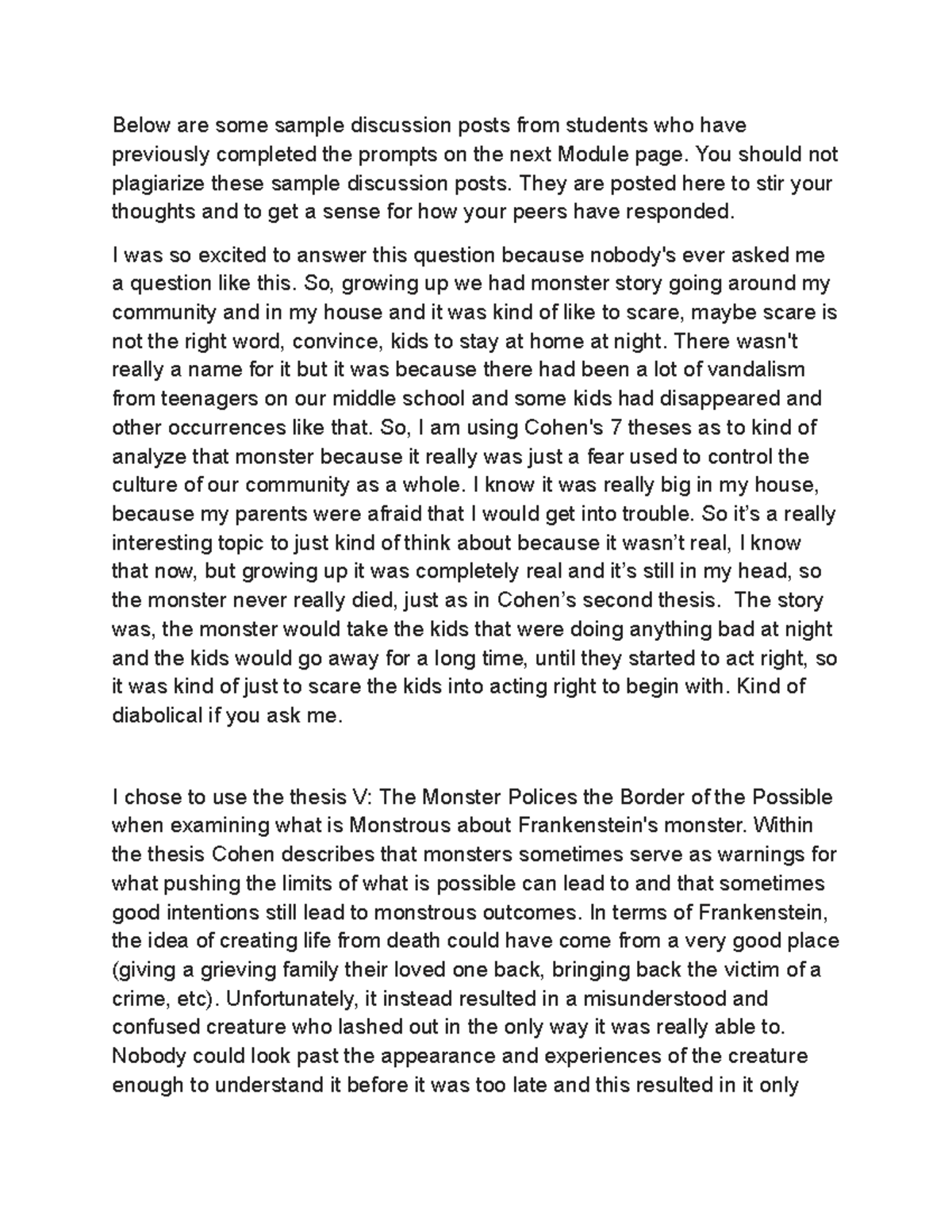 Week 2 Thursday Preparing for Discussion - Google Docs - Below are some ...