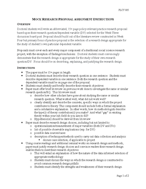 Research+Design+Comparison+Assignment+Instructions - PLCY 805 RESEARCH ...