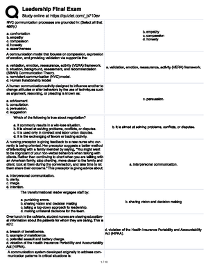 Leadership Exam 1 Flashcards Quizlet - Upgrade 1 Leadership Exam 1 Arts ...